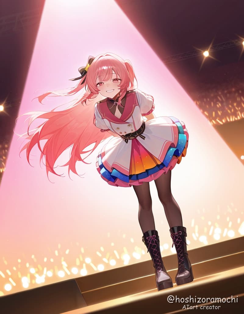 ステージを駆けるアイドル・花音 / Idol Kanon running on stage pAInter | AI画像・AI動画の投稿＆生成 ...